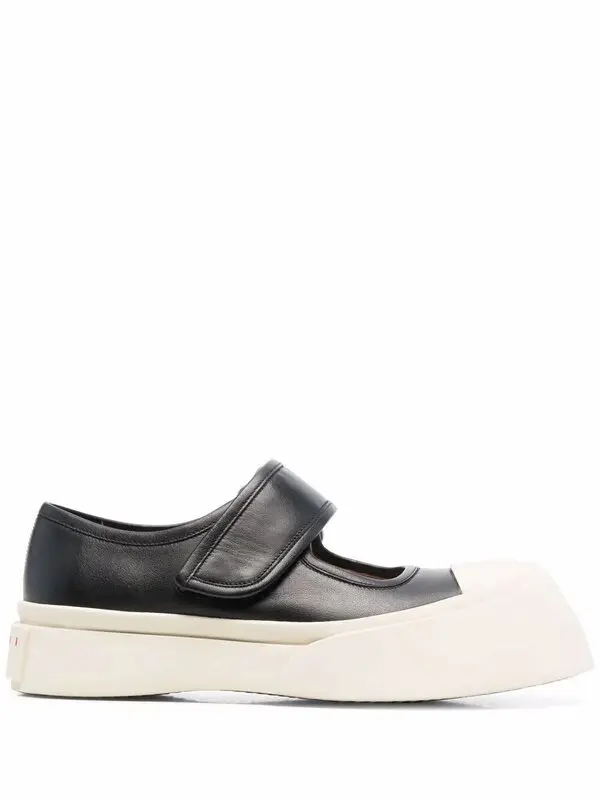 Marni Leather Mary Jane Sneakers
