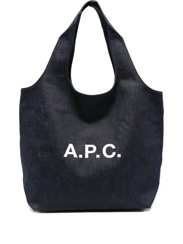 A.p.c. Ninon Cotton Tote Bag - Blue