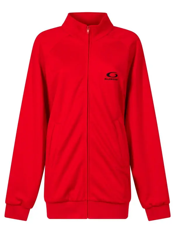 Balenciaga Tracksuit Dress With Open Back - Red