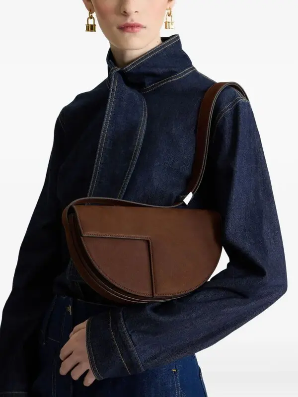 PATOU Le Nabuk Leather Bag - Brown