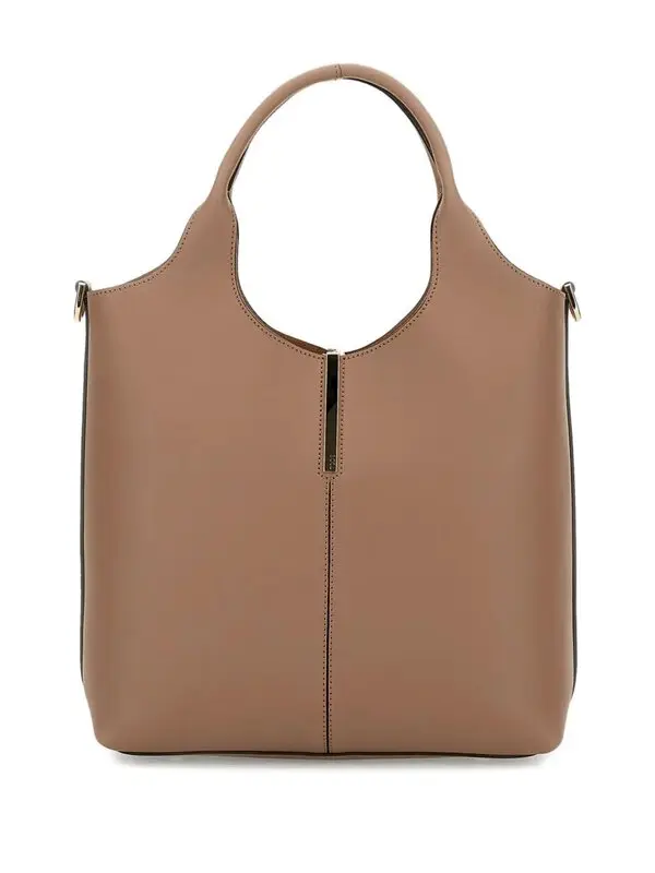 TOD'S Small Leather Tote Bag - Brown