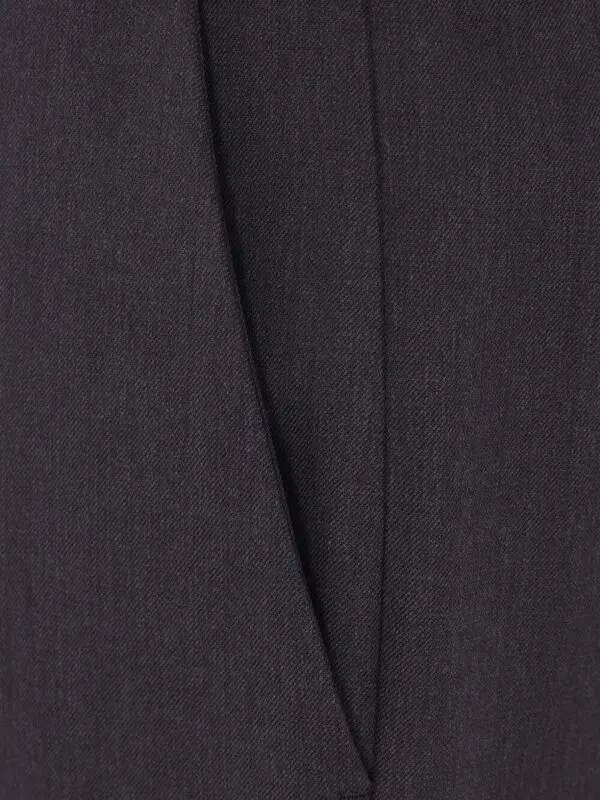 Prada Wool Pants With Pleat And Pin