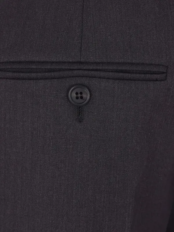 Prada Wool Pants With Pleat And Pin