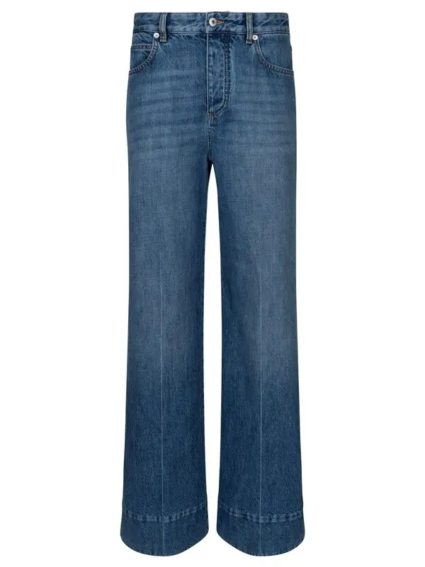 Bottega Veneta Wide-leg Denim Jeans - Blue