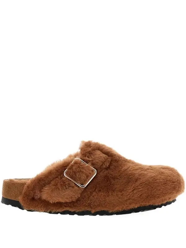 BIRKENSTOCK Boston Shearling Clogs - Brown