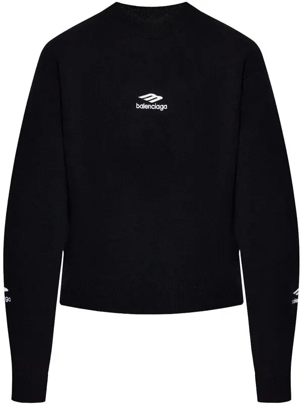 Balenciaga Wool Knitted Crewneck Pullover