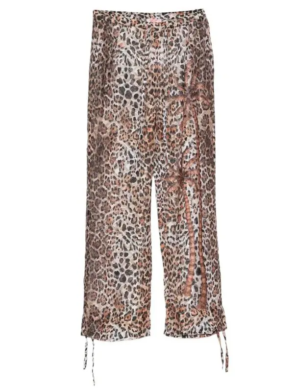 PIN-UP STARS Printed Wide Leg Pants