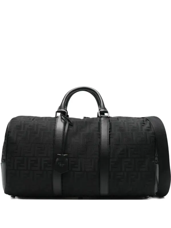 Fendi Medium Ff Nylon Travel Bag - Black