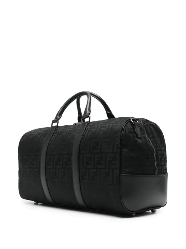 Fendi Medium Ff Nylon Travel Bag - Black