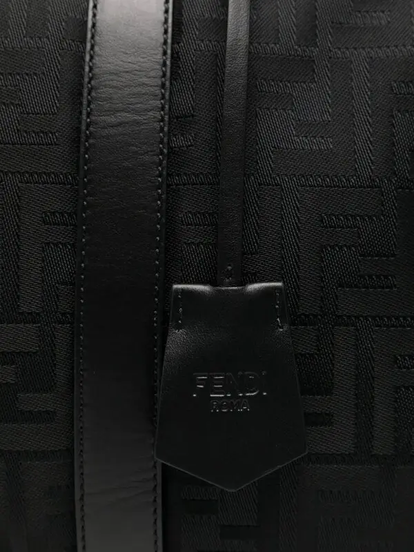 Fendi Medium Ff Nylon Travel Bag - Black