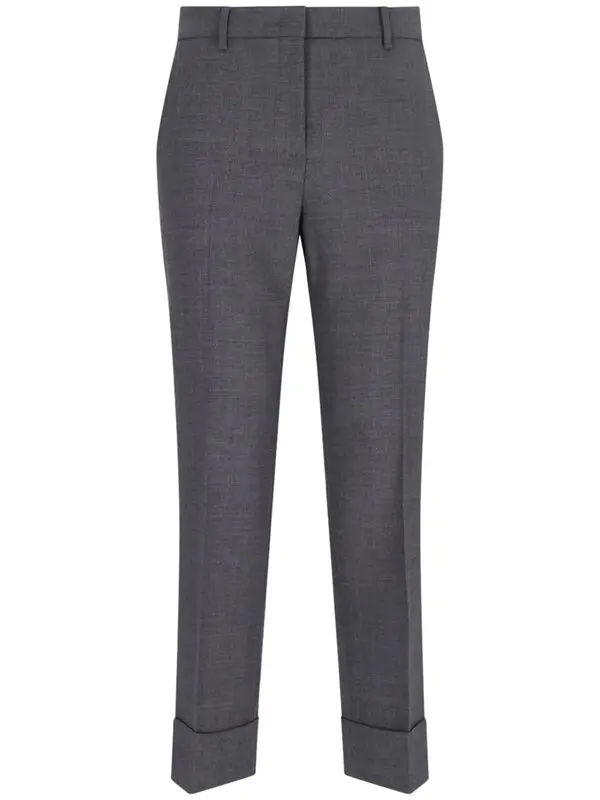 Incotex Tapered Wool Pants - Grey