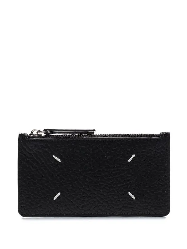 MAISON MARGIELA Four Stitches Zipped Cardholder - Black