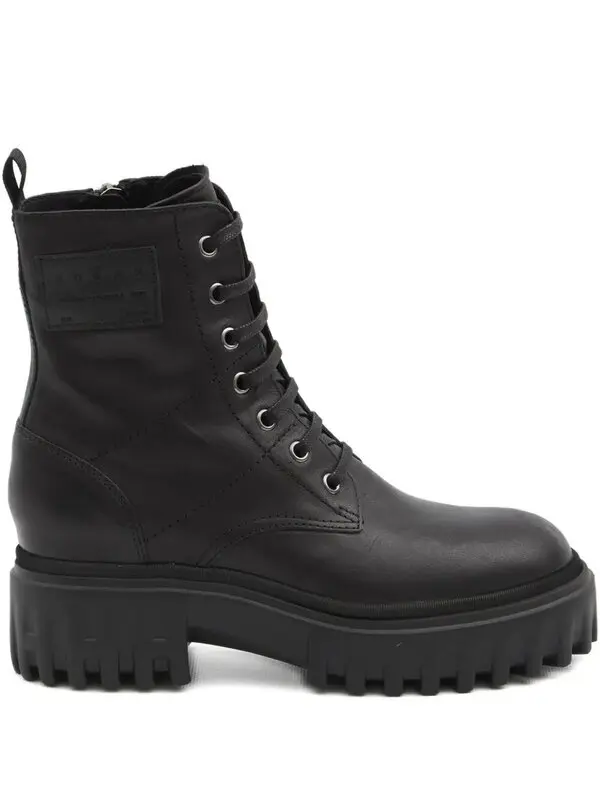 Hogan H700 Leather Boots - Black
