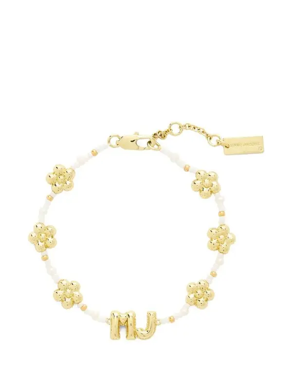 Marc Jacobs The Beaded Mj Balloon Bracelet - Metallic