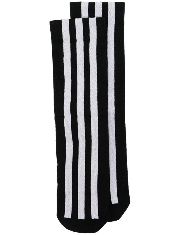 Y3 Stripes Crew Socks - Black