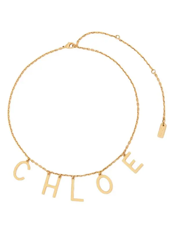 Chloé Letters Necklace - Metallic