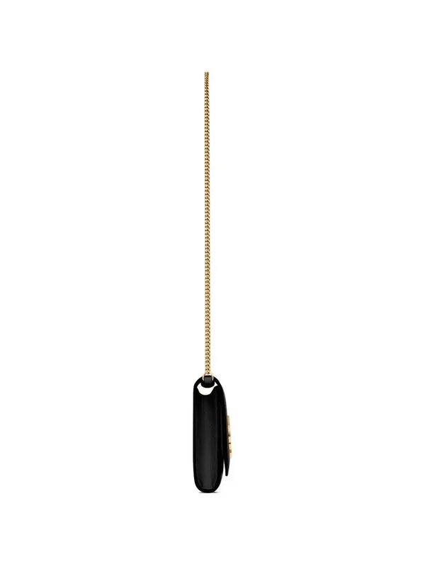 Saint Laurent Kate Clutch In Grain De Poudre Leather - Black