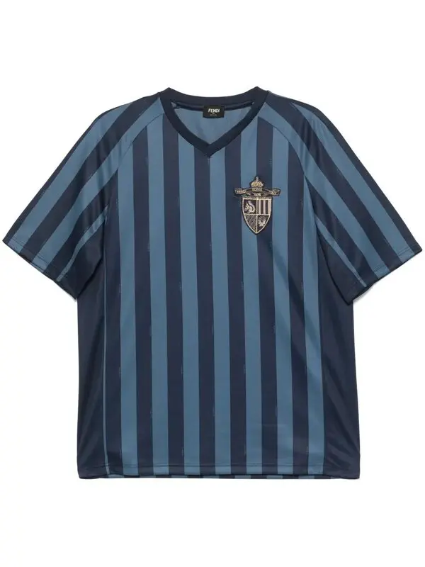 Fendi Pequin Fabric Club T-shirt - Blue