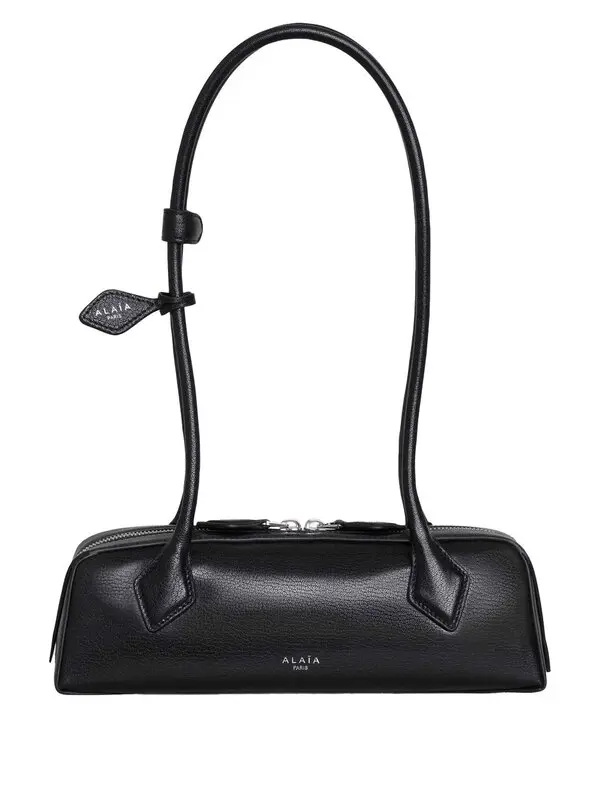 Alaïa Le Teckel Small Bag In Goatskin - Black