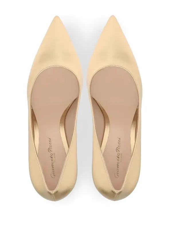 GIANVITO ROSSI 85 Nappa Pumps - Metallic