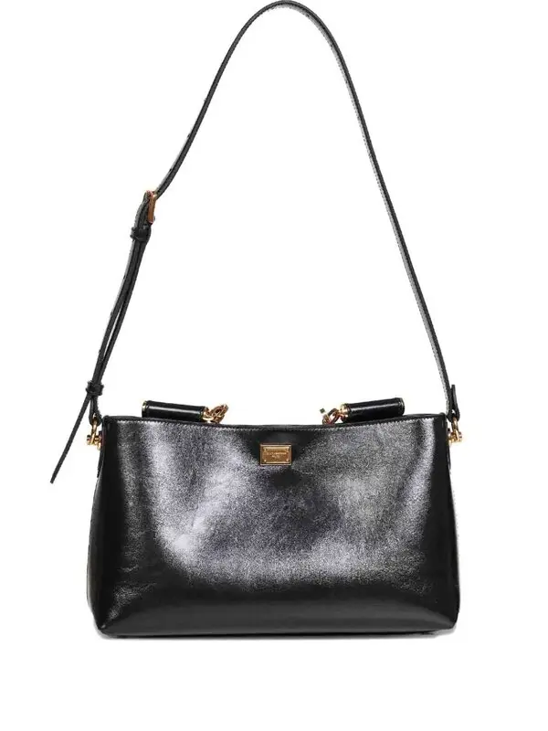 Dolce & Gabbana Vittoria Leather Handbag - Black