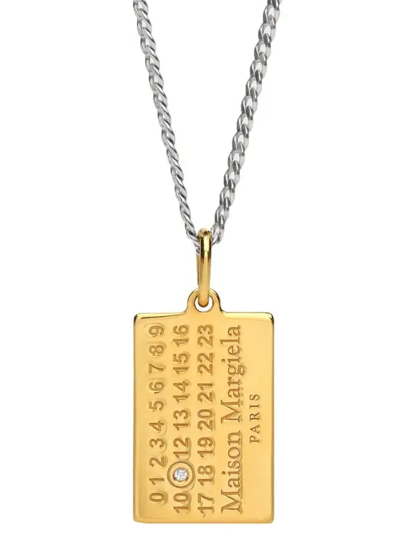 MAISON MARGIELA Numbers Necklace - Metallic