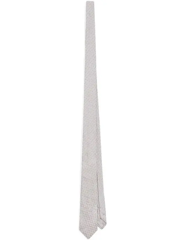 Dolce & Gabbana Martini Jacquard Neck Tie - Grey