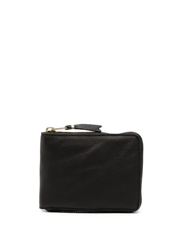 Comme Des Garçons Washed Leather Wallet - Black