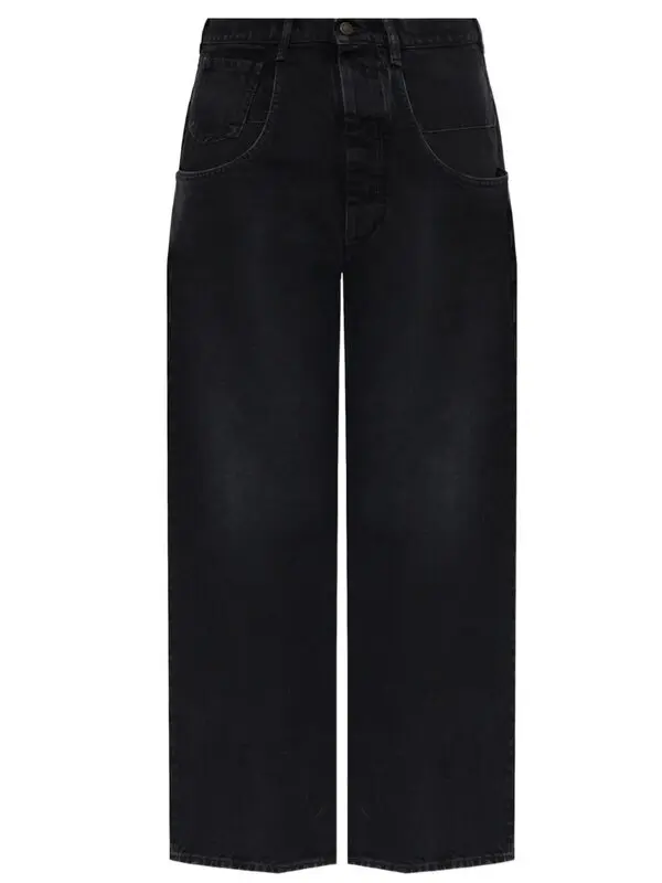 MAISON MARGIELA Straight Leg 5-pocket Jeans - Black