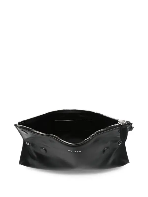 Alexander McQueen Manta Clutch - Black