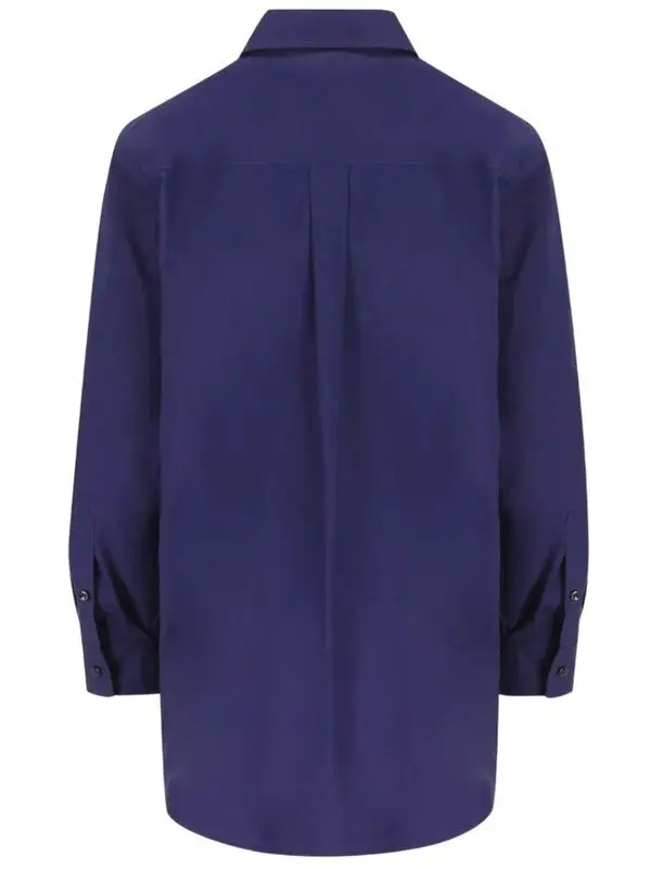 Fendi Popeline Shirt With Flower Appliques