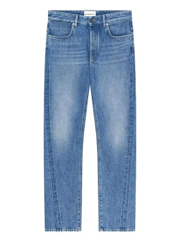 Givenchy Distressed Straight Leg Jeans