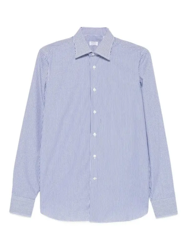 BORRIELLO NAPOLI White And Striped Shirt
