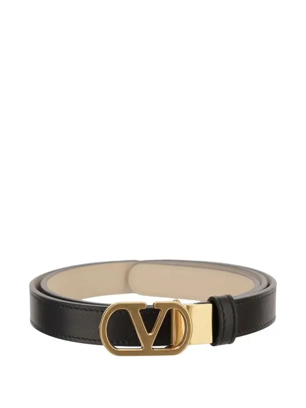 Valentino Garavani Reversible Vlogo Signature 20 Leather Belt - Black