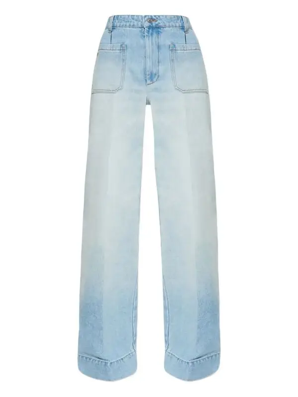 Victoria Beckham Alina Regular Fit Jeans - Blue