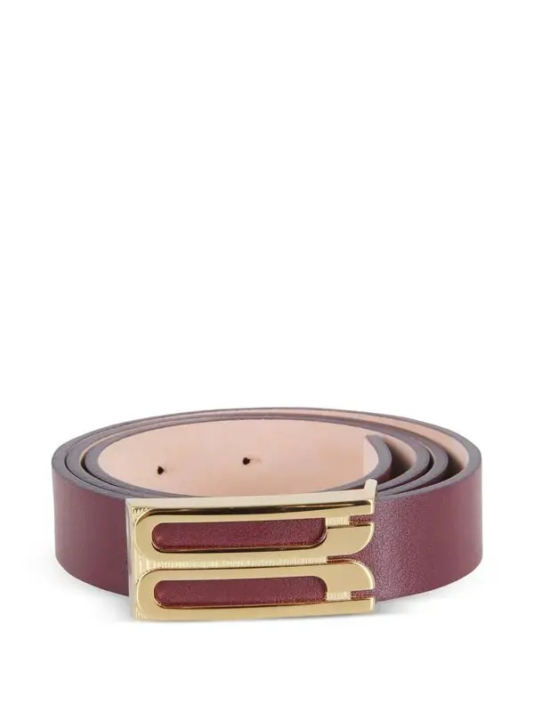 Victoria Beckham Frame Leather Belt - Red