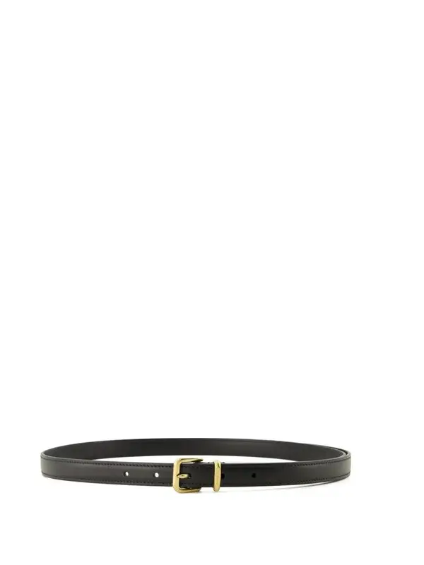 Miu Miu Thin Leather Belt - Black