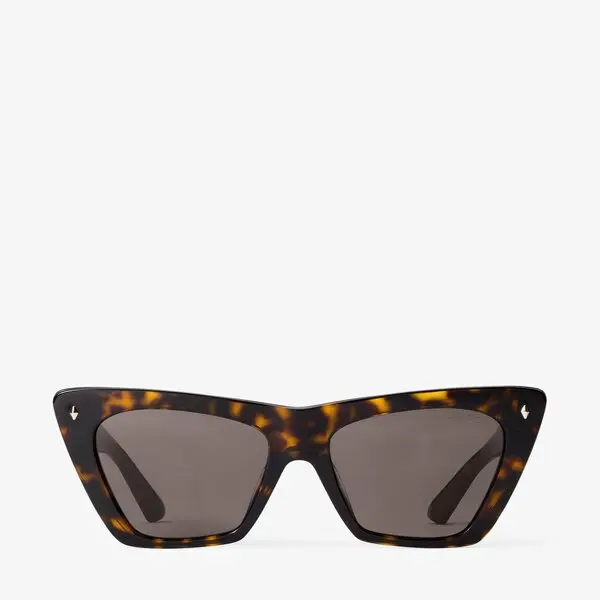 JIMMY CHOO Lou Cat-eye Sunglasses - Havana