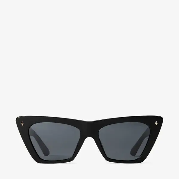 JIMMY CHOO Acetate Cat-eye Sunglasses - Black