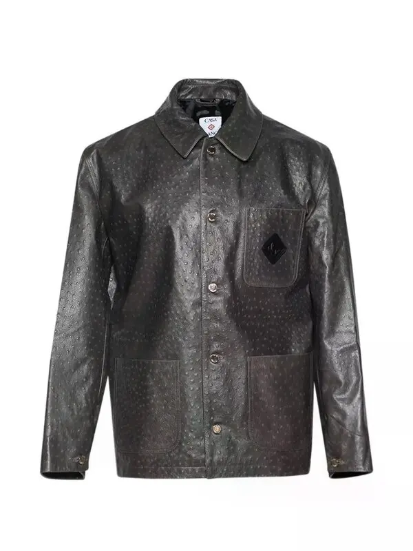 Casablanca Ostrich-effect Workwear Shirt