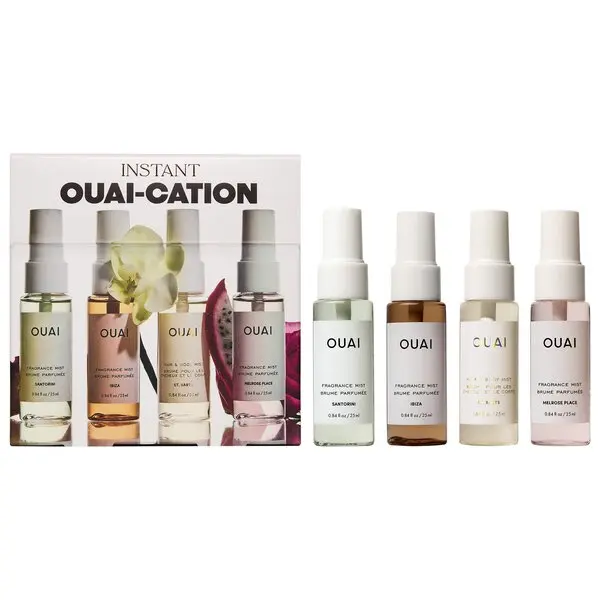 Ouai Mini St. Barts, Ibiza, Santorini & Melrose Hair & Body Mist Set - One-color