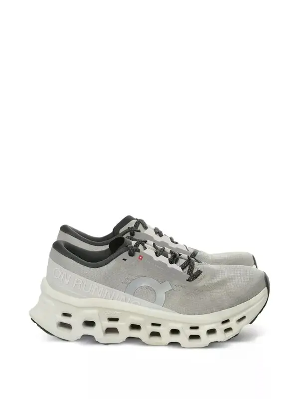 On Cloudmonster 3 Logo-print Sneakers - Grey