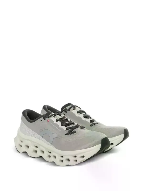 On Cloudmonster 3 Logo-print Sneakers - Grey
