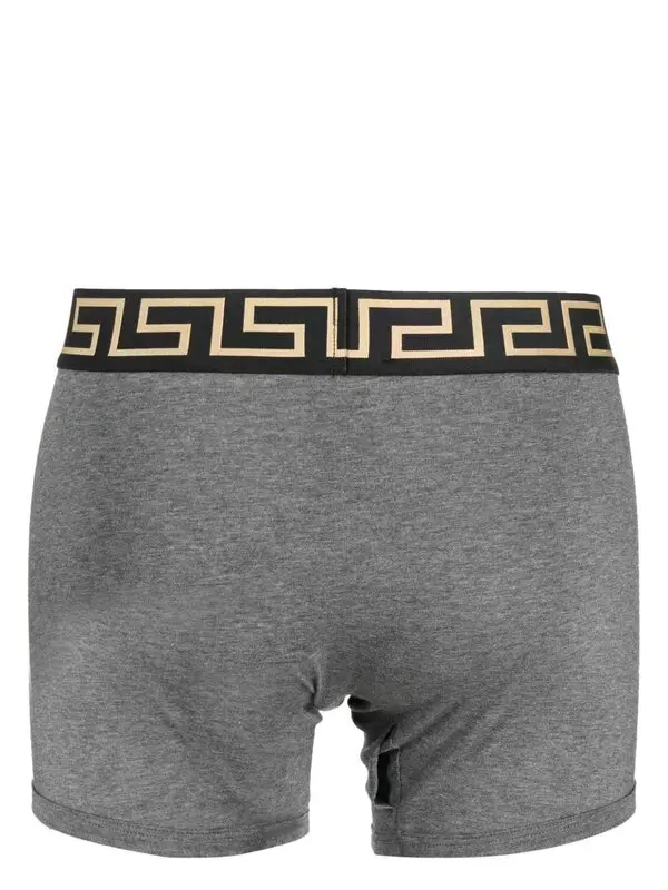 Versace Logo-waist Boxer Briefs - Grey