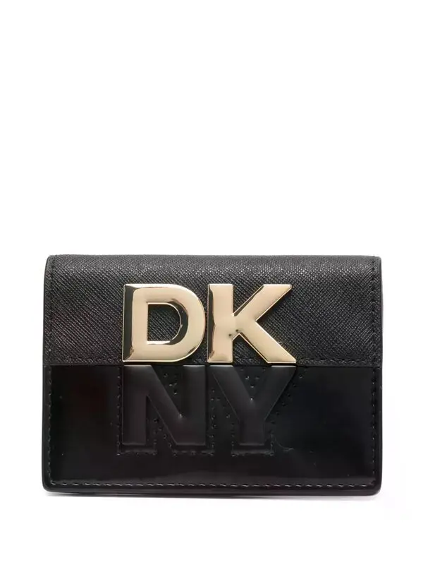 Dkny Logo-plaque Bi-fold Wallet - Black