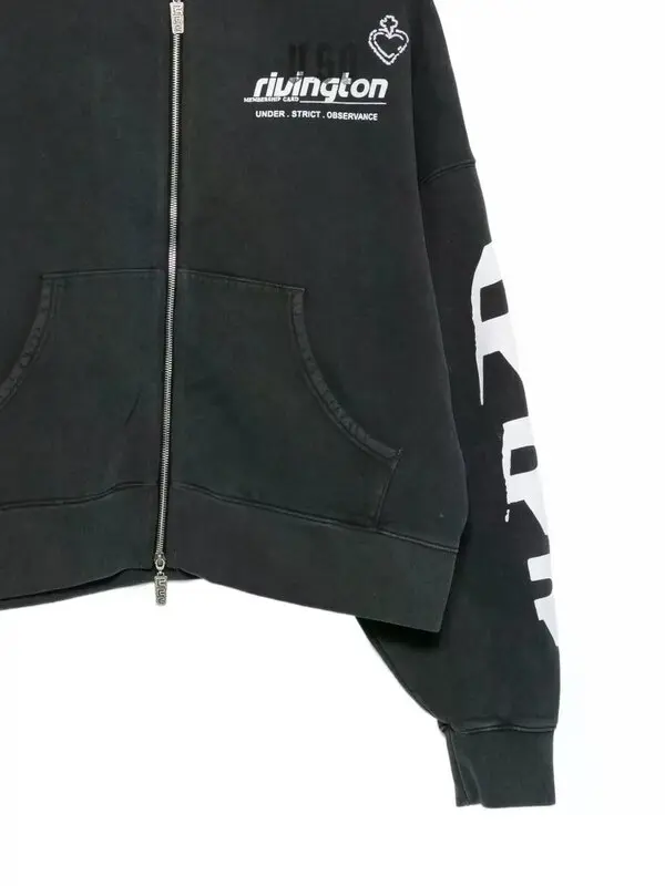 RRR123 Zip Front Hoodie