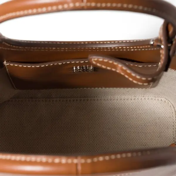 Miu Miu Ivy Leather Handbag - Cognac