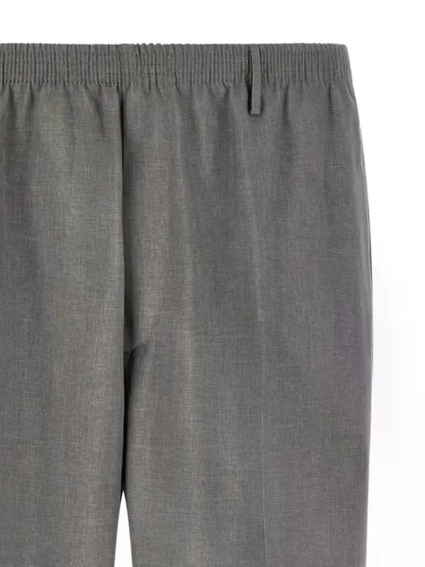 CELLAR DOOR Ezio Elasticated Pleated Trousers - Grey
