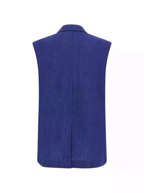 Max Mara Aia Double-breasted Waistcoat - Blue