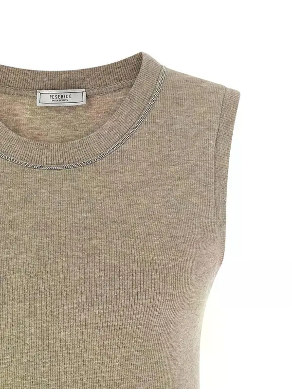 Peserico Punto Luce Ribbed Top